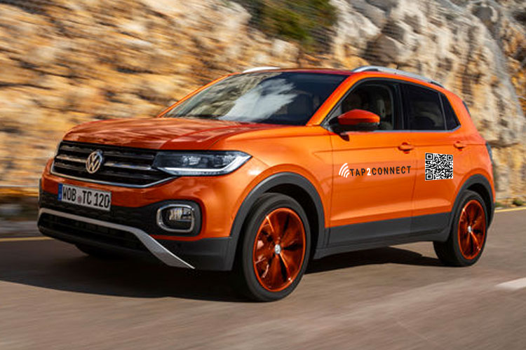 QR Code Vehicle Sticker - TAP 2 Connect